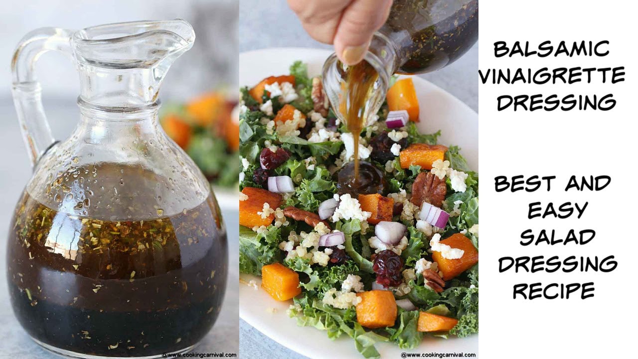 Balsamic salad dressing (Vegan) – Easy Salad Recipes